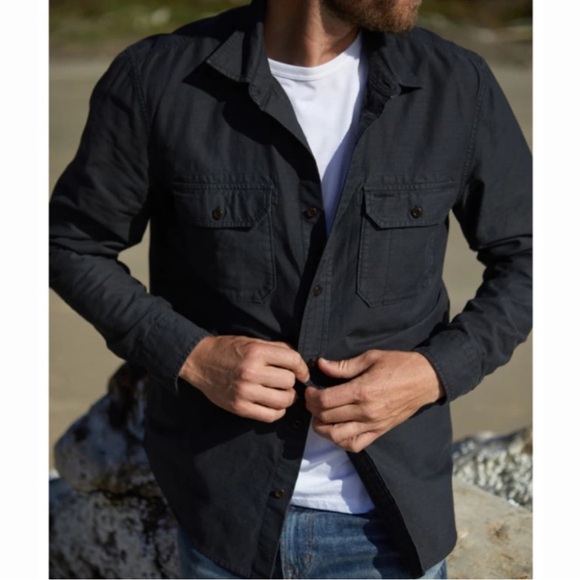 Outerknown | Shirts | Outerknown Utilitarian Shirt Dark Grey Shadow ...